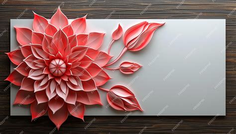 Premium Photo A 3d Invitation Card With A Simple Elegant Holi Rangoli