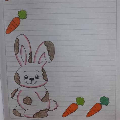 نقاشی حاشیه دفتر مشق آسان برای پیش دبستانی و کلاس اول