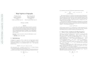 The Redei Berge Hopf Algebra Of Digraphs Papers With Code