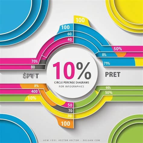Circle Loading Or Circle Progress Collection Set Of Circle Percentage Diagrams For Infographics