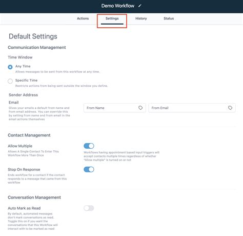 Customizing Your Settings In Workflows Mypipeline