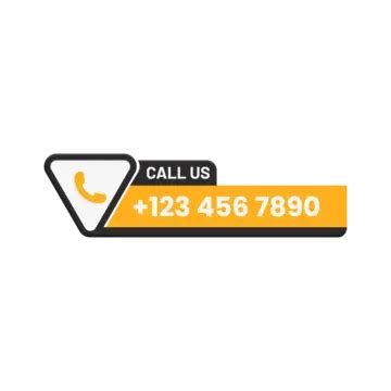 Transparent Call Us Button With Icon Vector Call Service Contact