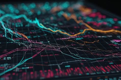 Data Visualization On A Computer Screen Premium Ai Generated Image