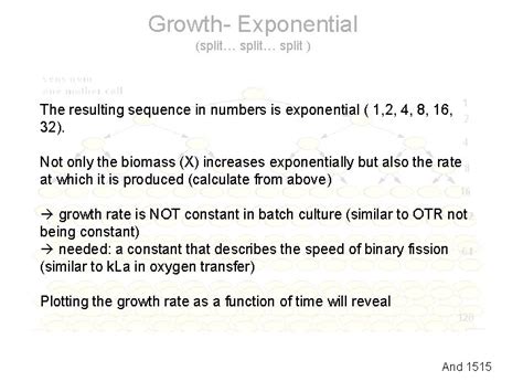 Growth Overview Microbial Growth Overview Of Terms Exponential