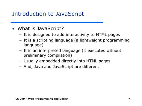 javascript ppt web design and html internet