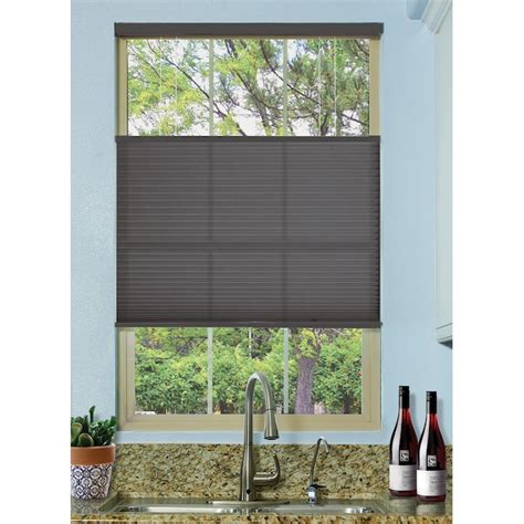 Blindsavenue 34 In X 48 In Anthracite Light Filtering Cordless Top Down Bottom Up Cellular Shade