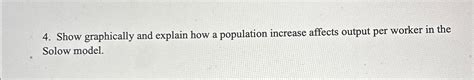Solved Show Graphically And Explain How A Population
