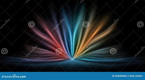 Light Diffraction Creates Vibrant Interference Fringes Around A Thin Object On A Dark Backdrop