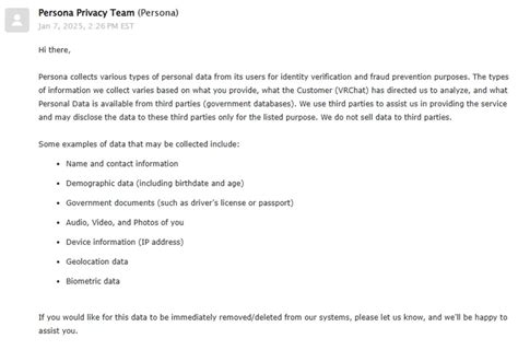 How To Get Confirmation Information About Age Verification Data Stored By Vrchat Persona