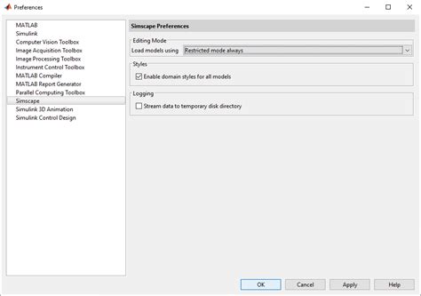 Set The Model Loading Preference Matlab And Simulink Mathworks