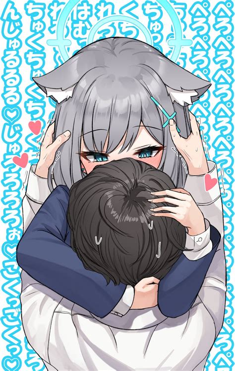 Shiroko And Sensei Blue Archive Drawn By Mitsumineraimu Danbooru
