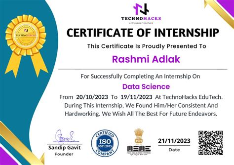 Rashmi Adlak On Linkedin Technohack Techskills Achievementunlocked