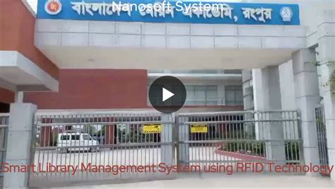 Smart Library System For Library Book Security Nanosoft System Has