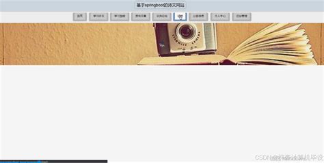 Springbootvue基于的诗文网站【开题程序论文】 Csdn博客