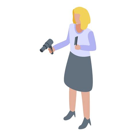 Premium Vector Hairdresser Icon Isometric Of Hairdresser Vector Icon For Web Design Isolated