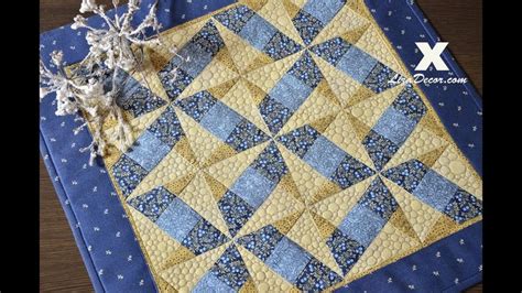 Patchwork Tutorial X Block Gold Patchworkové šablony LizaDecor com Patchwork tutorial