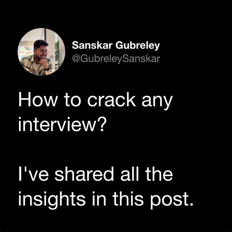 Sanskar Gubreley On Linkedin Ive Given Over 30 Interviews At