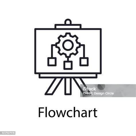 순서도 벡터 개요 아이콘 디자인 그림입니다 흰색 배경 Eps 10 파일에 기타 기호 0명에 대한 스톡 벡터 아트 및 기타 이미지 0명 개념 계획 Istock