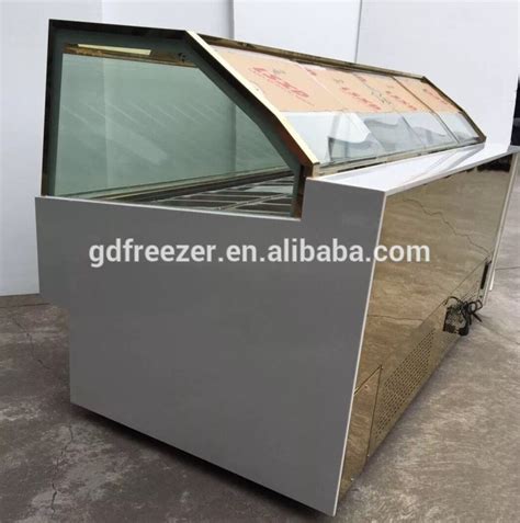 Square Ice Cream Popsicle Display Freezer With Acrylic Popsicle Display Tray