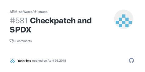 Checkpatch And Spdx · Issue 581 · Arm Softwaretf Issues · Github