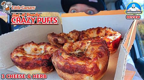 Little Caesars® 3 Cheese And Herb Crazy Puffs Review 🧀🌿🍕 Theendorsement