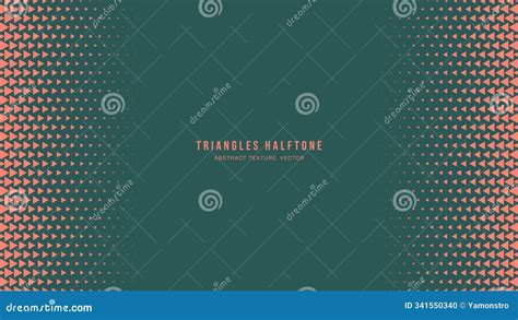 Triangles Halftone Pattern Vertical Border Vector Orange Green Abstract