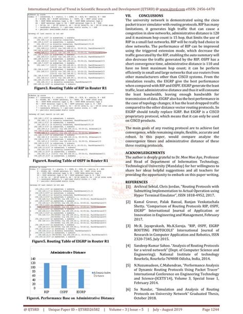 Performance Evaluation Of Routing Protocols In University Network Pdf