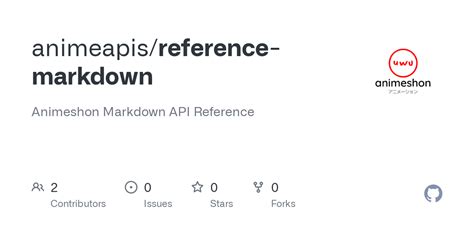 Github Animeapisreference Markdown Animeshon Markdown Api Reference