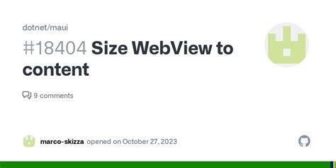 Size WebView To Content Issue 18404 Dotnet Maui GitHub