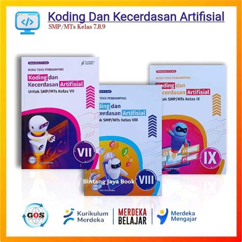 Jual Buku Koding Dan Kecerdasan Artifisial Untuk Smpmts Kelas 7 8 9