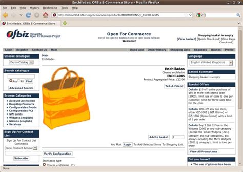 apache ofbiz suite of business applications linuxlinks