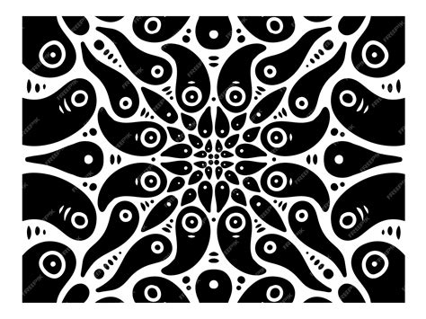 Premium Vector Black Leech Pattern