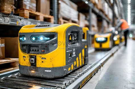 스마트 물류 창고의 로봇