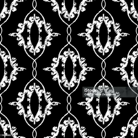 다 마스크 자 수 벡터 완벽 한 패턴입니다 바로크 태피 스 트리 흑백 배경입니다 빈티지 자 수 장식 질감이 있는 배경을 반복 합니다 화려한 그런 지 아 라베 스크 스타일의
