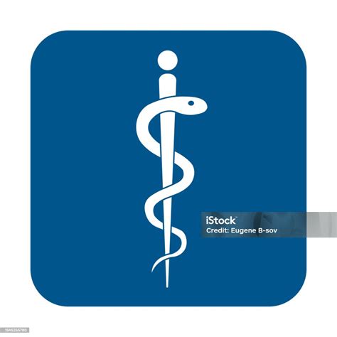 의료 기호 뱀 아이콘입니다 병원 구급차 글리프 스타일 픽토그램 뱀에 대한 스톡 벡터 아트 및 기타 이미지 뱀 직원 건강