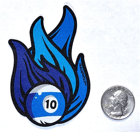 Blue Flame 10 Ball Patch Kamui Usa Store