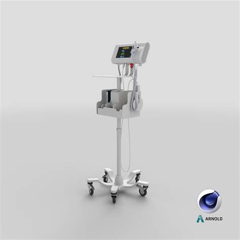 Mobile Vitals Cart 3d Turbosquid 1925417