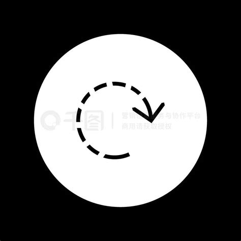 重启平面图标矢量插图媒体按钮概念图片免费下载 5044479520 千图网pro