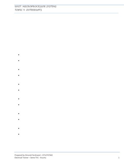 Topic 4 Interrupts Pdf Central Processing Unit Computer Science