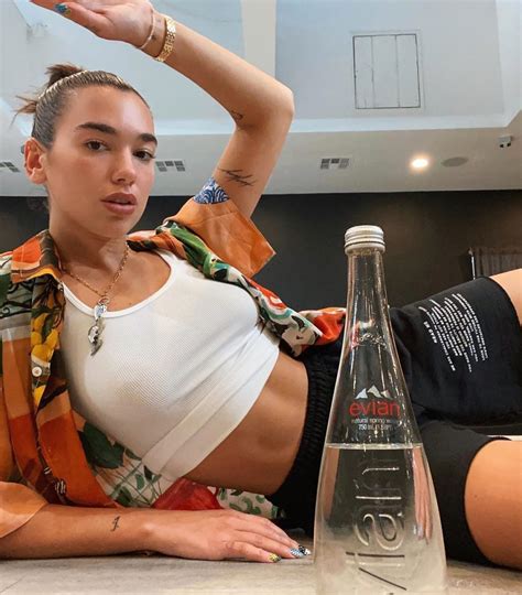 Dua Lipa Shared A Sexy Selfie To Celebrate Her Role As Evians Global Ambassador