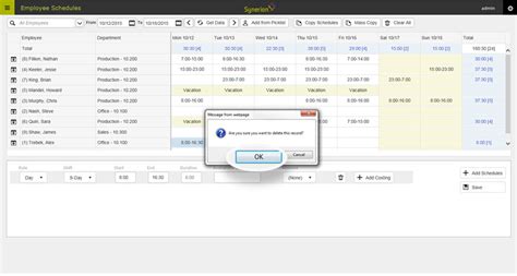 How To Delete A Schedule Synerion Agile Help