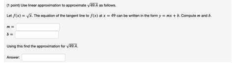 Solved 1 Point Suppose That F X Is A Function With Chegg Com