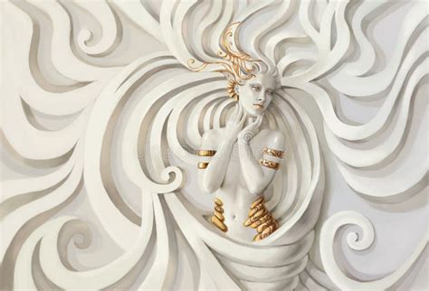 Beautiful Nude Woman Stock Illustration Illustration Of Decoration