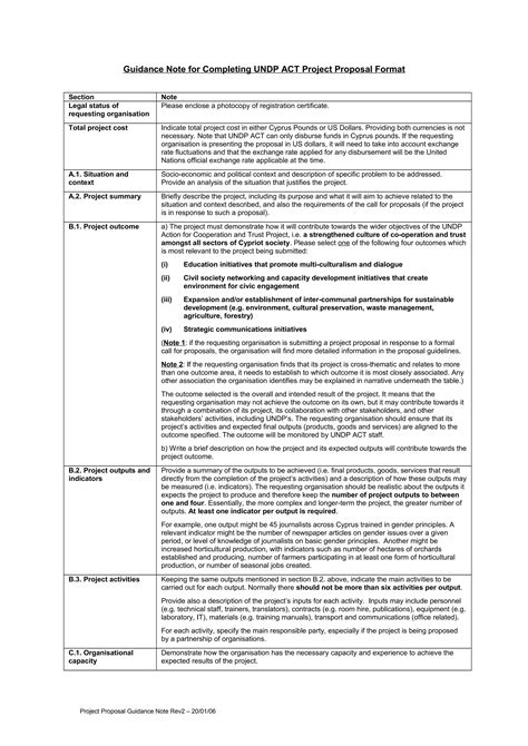 Undp Act Projectproposalguidelines Doc