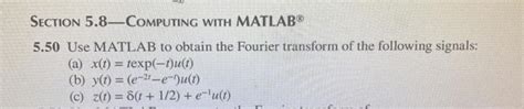 Solved Please Only Do Part B Use Matlab Software To Show