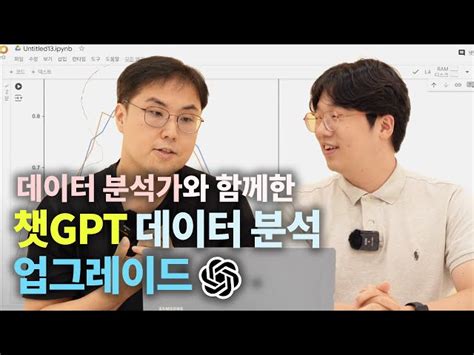 찐 데이터 분석가가 알려주는 챗gpt 데이터 분석 코딩 통계 몰라도 딥러닝까지 가능