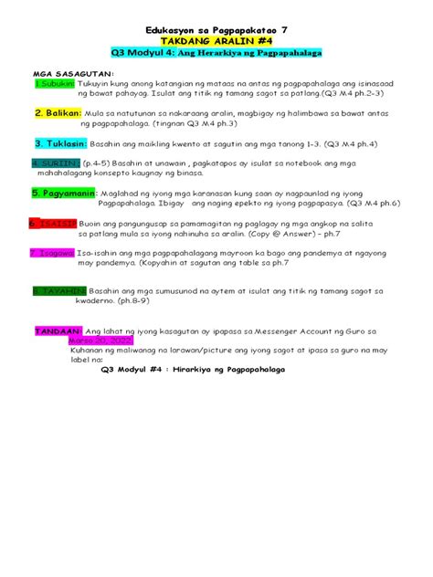 Esp 7 Q3 Mod 4 Takda 4 Pdf