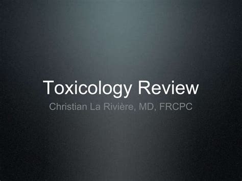 K2 Attachments Toxicology Review Ppt