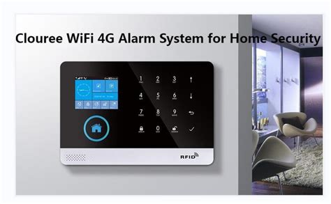 Amazon Com Clouree WiFi G Alarm System For Home Security Wireless Home Alarm Piece Kit