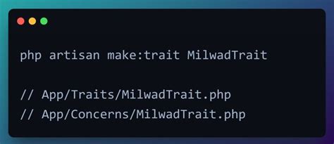 milwad khosravi on linkedin new updates on the `make trait` artisan